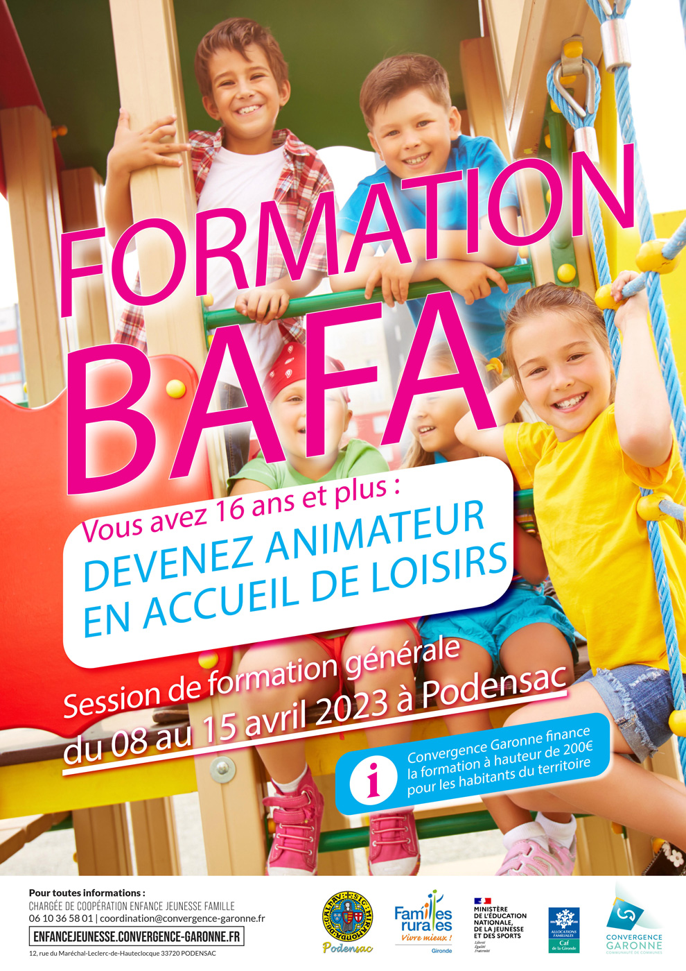 Formation BAFA [Complet] – Commune de Podensac